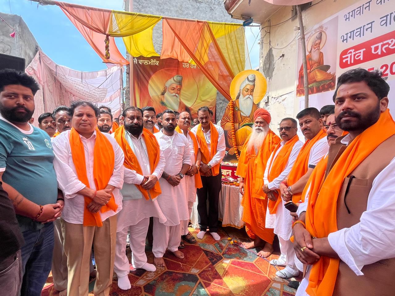 Foundation stone of Lord Valmiki temple laid