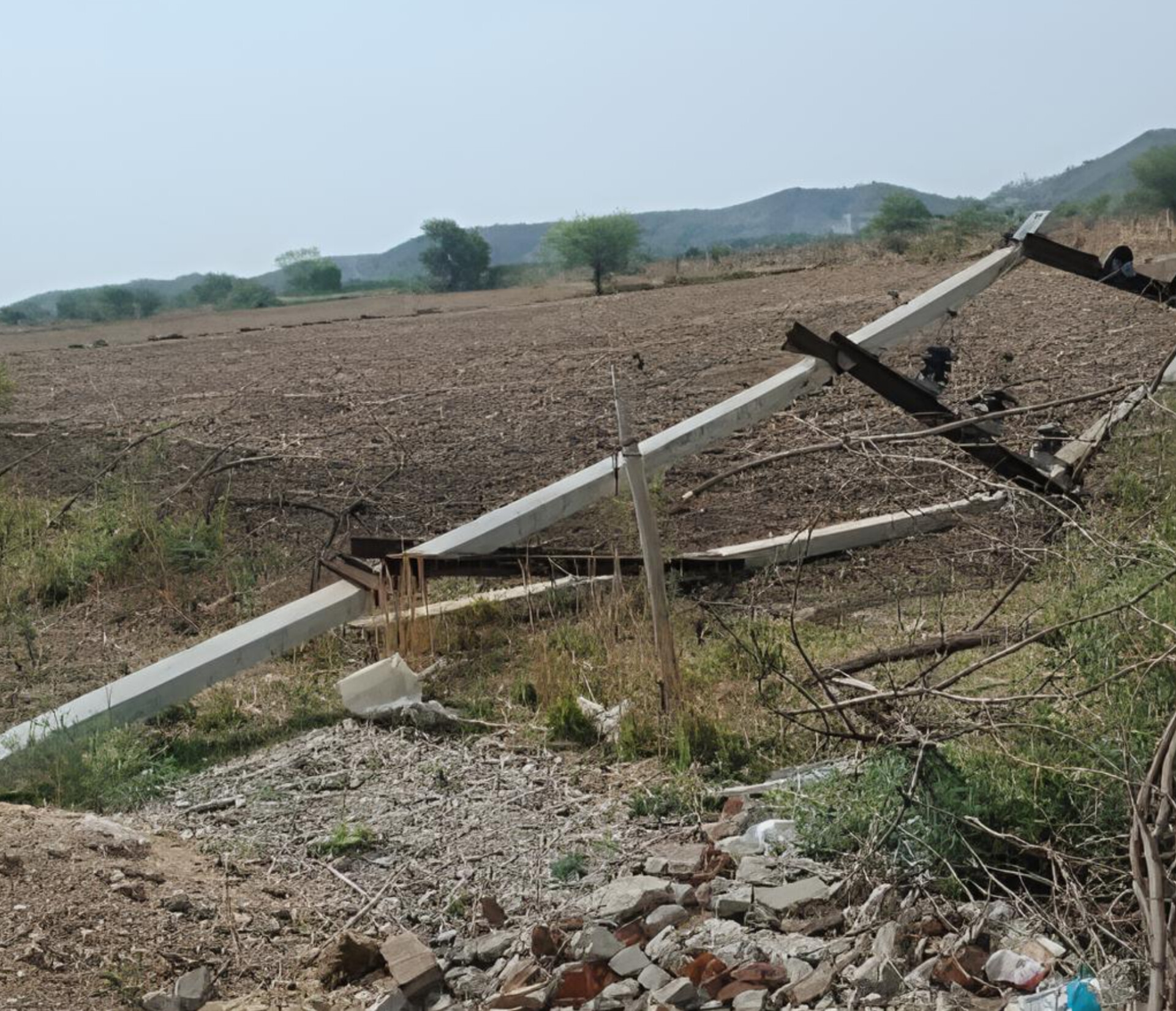 Fair tents in Deoli were blown away, a pile of straw caught fire, and ...