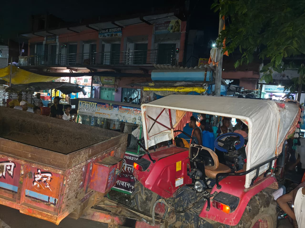 Tractor driver injured in truck collision
