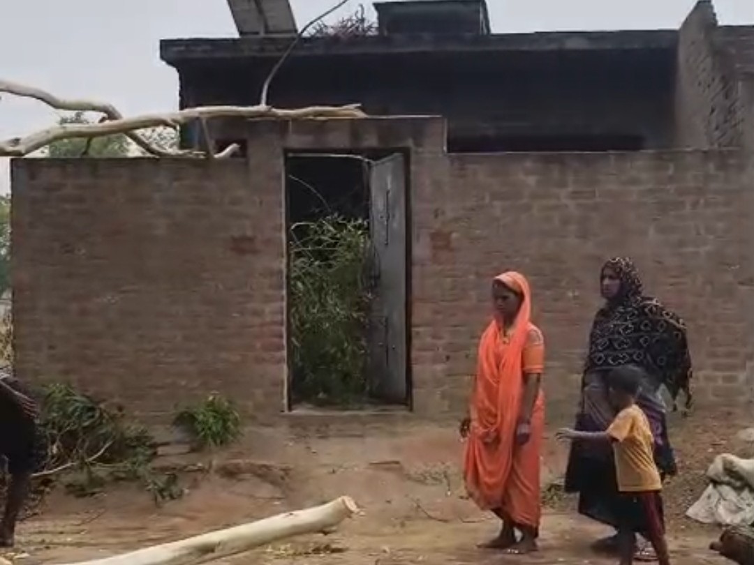 UP Tree Fall Road Block Raebareli | House Damage; Van Safe