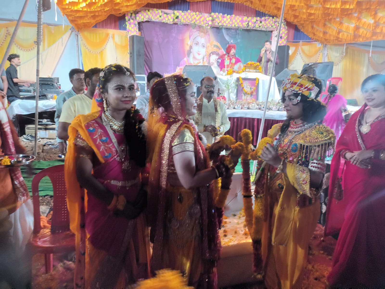The story depicts the marriage of Lord Krishna and Rukmini and the Raas ...