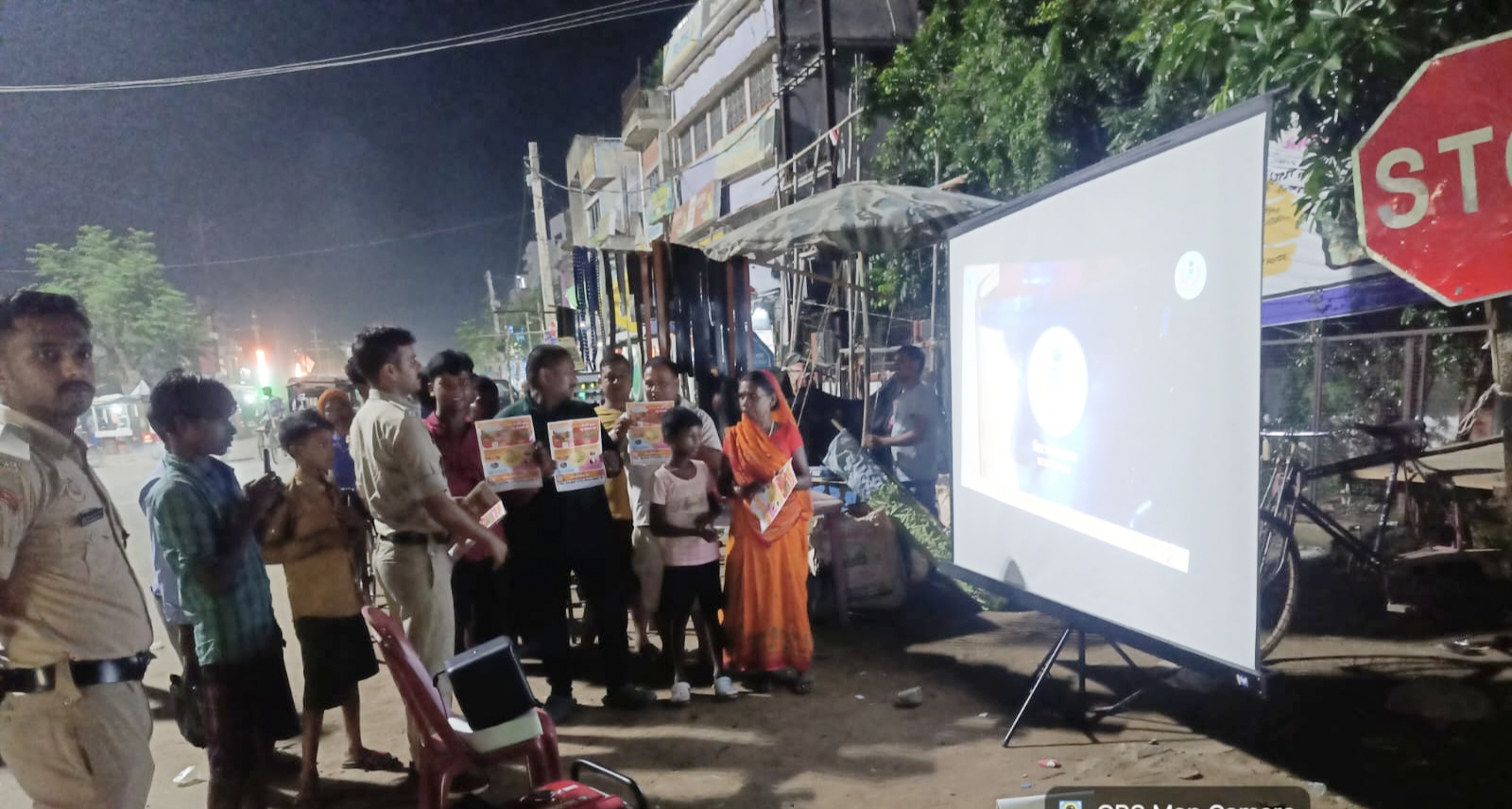 Fire safety lessons were given through a video.