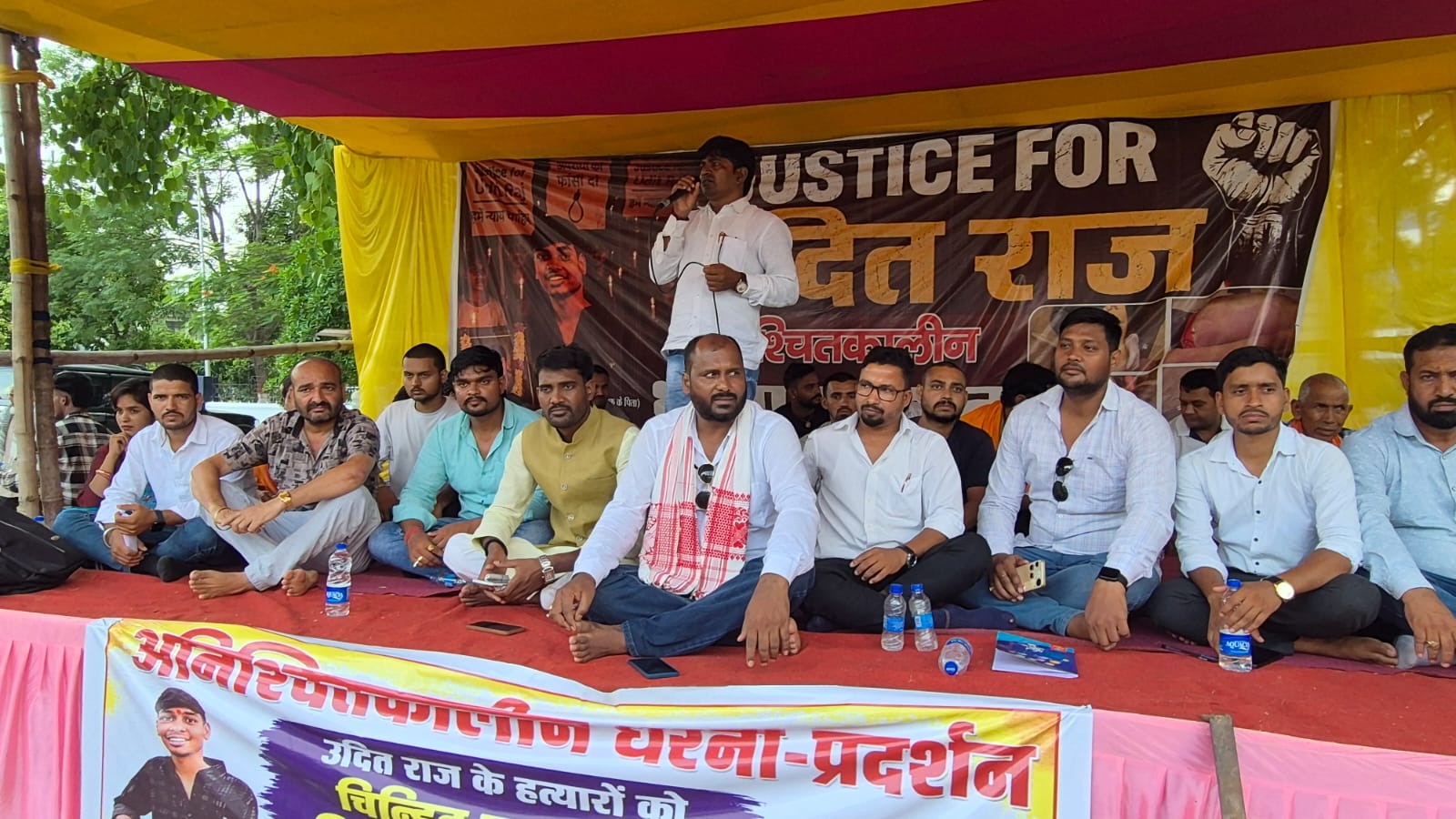 Indefinite protest begins demanding arrest of accused in Udit Raj ...