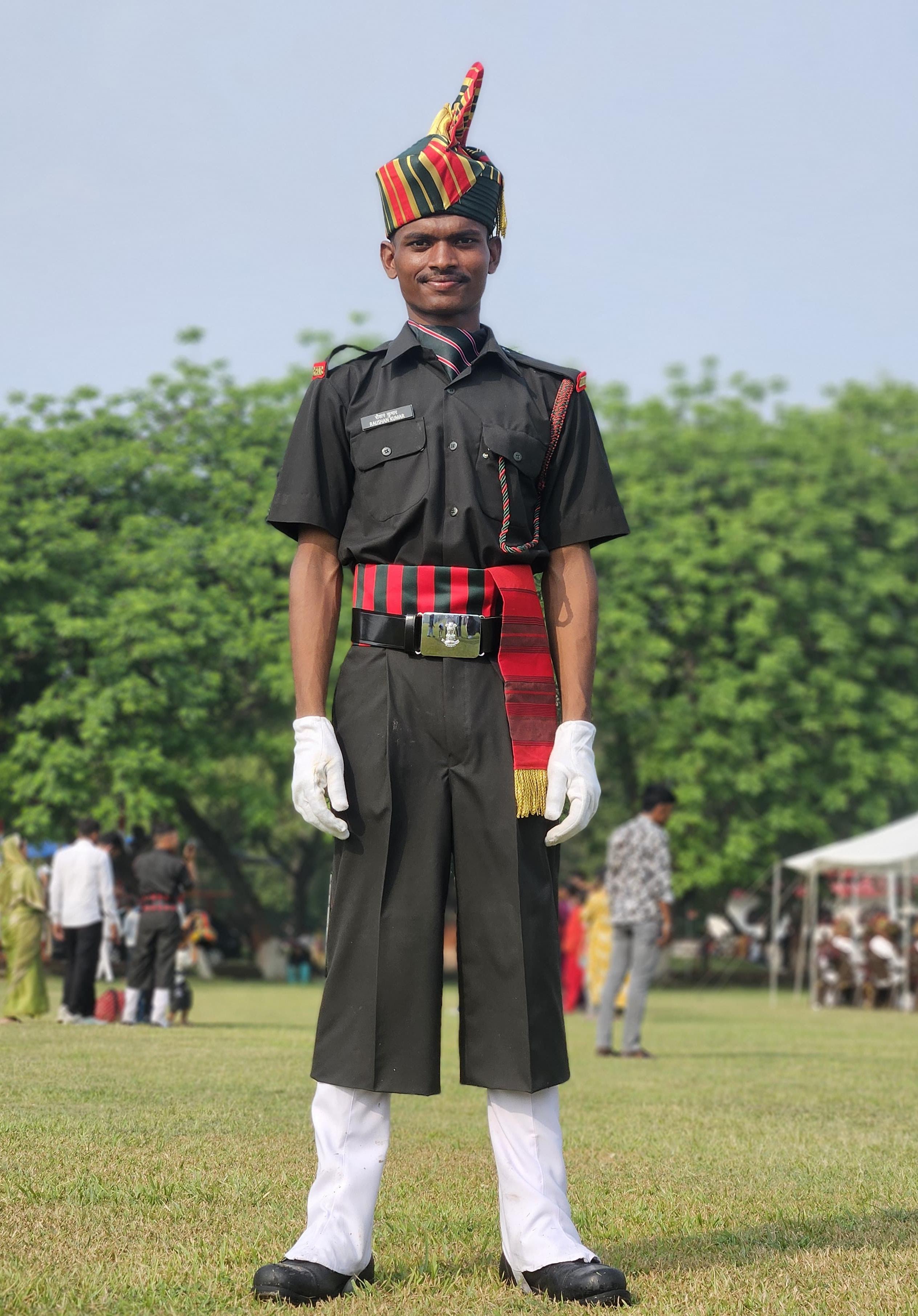 Roshan joins the army after passing out parade, area rejoices
