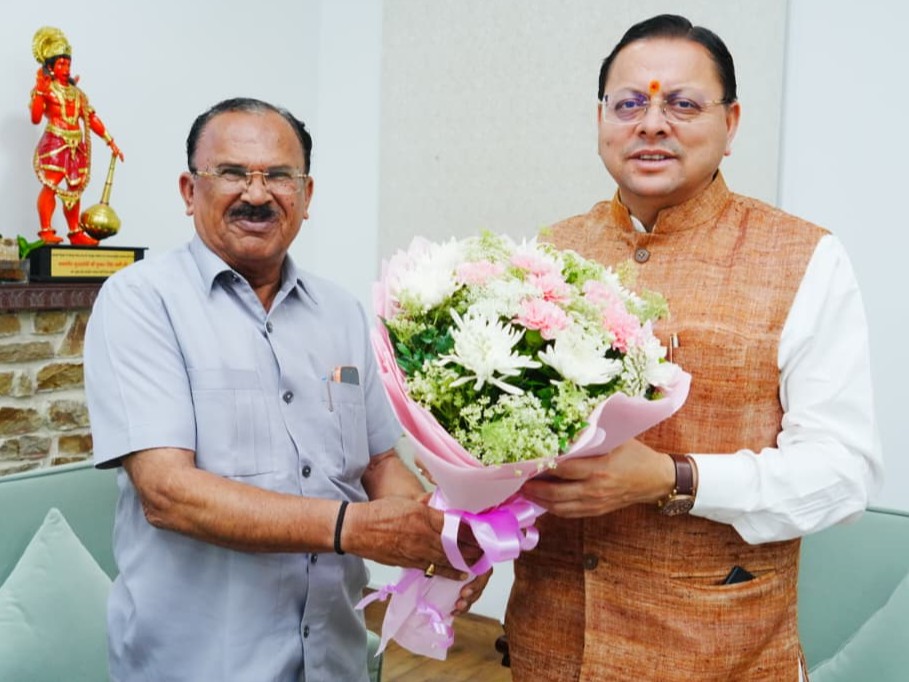 Rajasthan Assembly Speaker Vasudev Devnani Meets CM Dhami | Governance ...