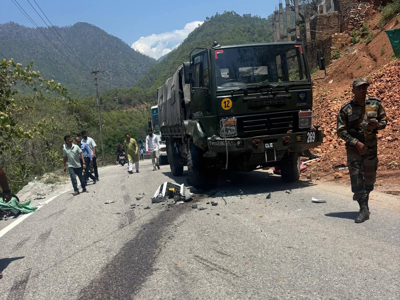 Rudraprayag Army Truck Car Accident | Five Injured, Two Critical