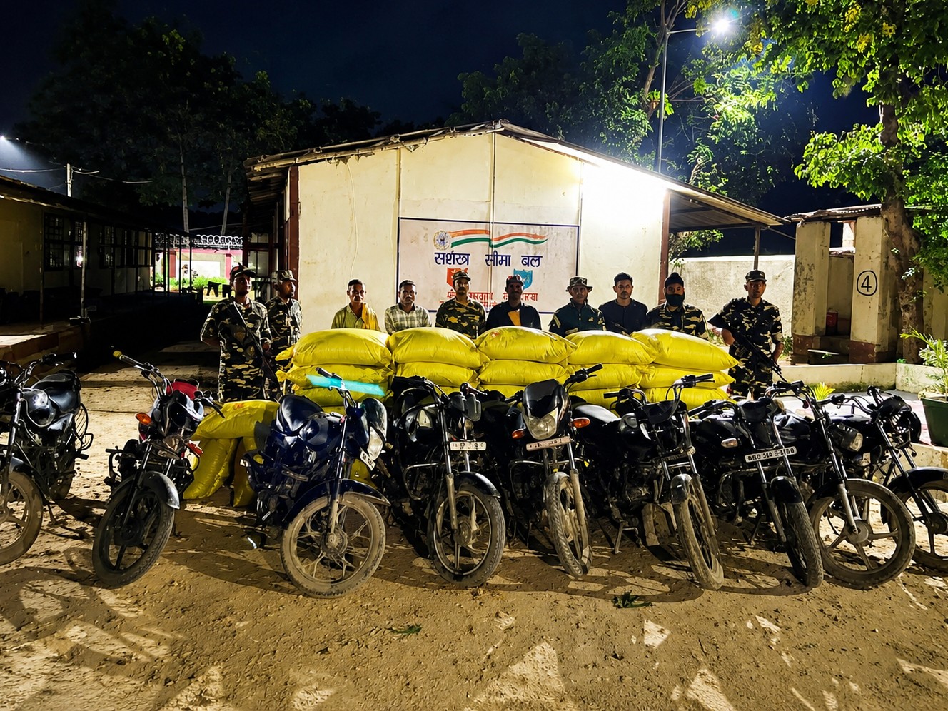 East Champaran: SSB Seizes 1665kg Urea, 9 Bikes; 2 Smugglers Nabbed