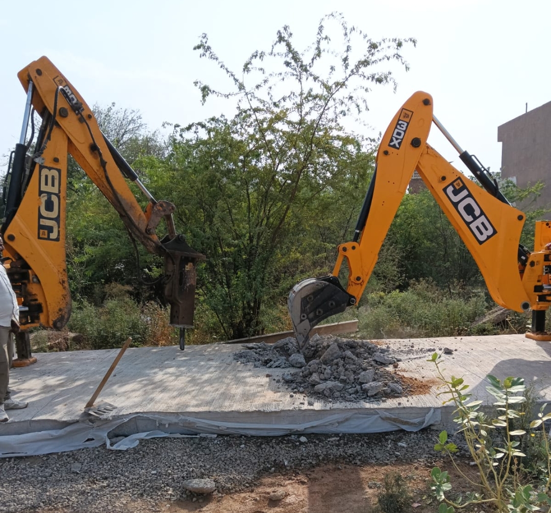 Sewerage chambers buried during CC road construction, removed on ...
