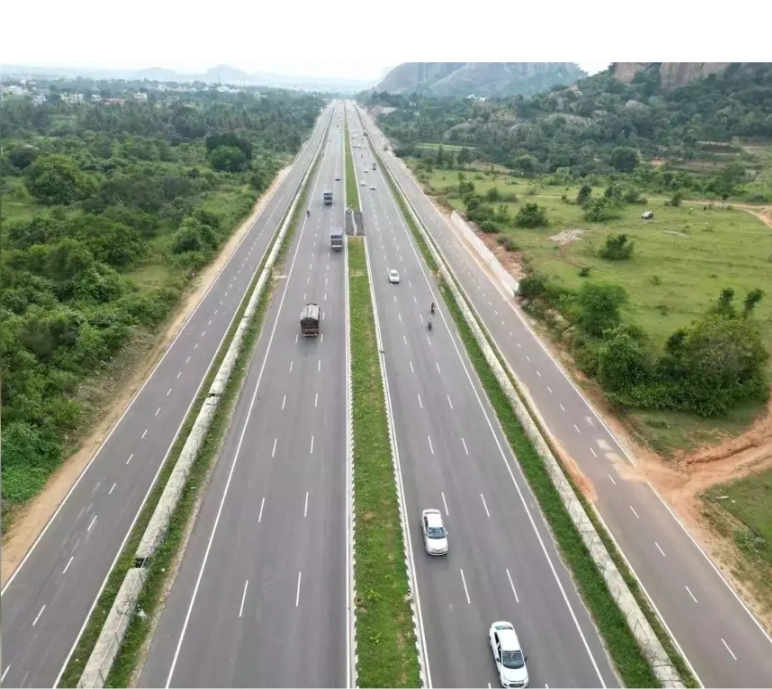 The construction of the service road will provide relief from traffic ...