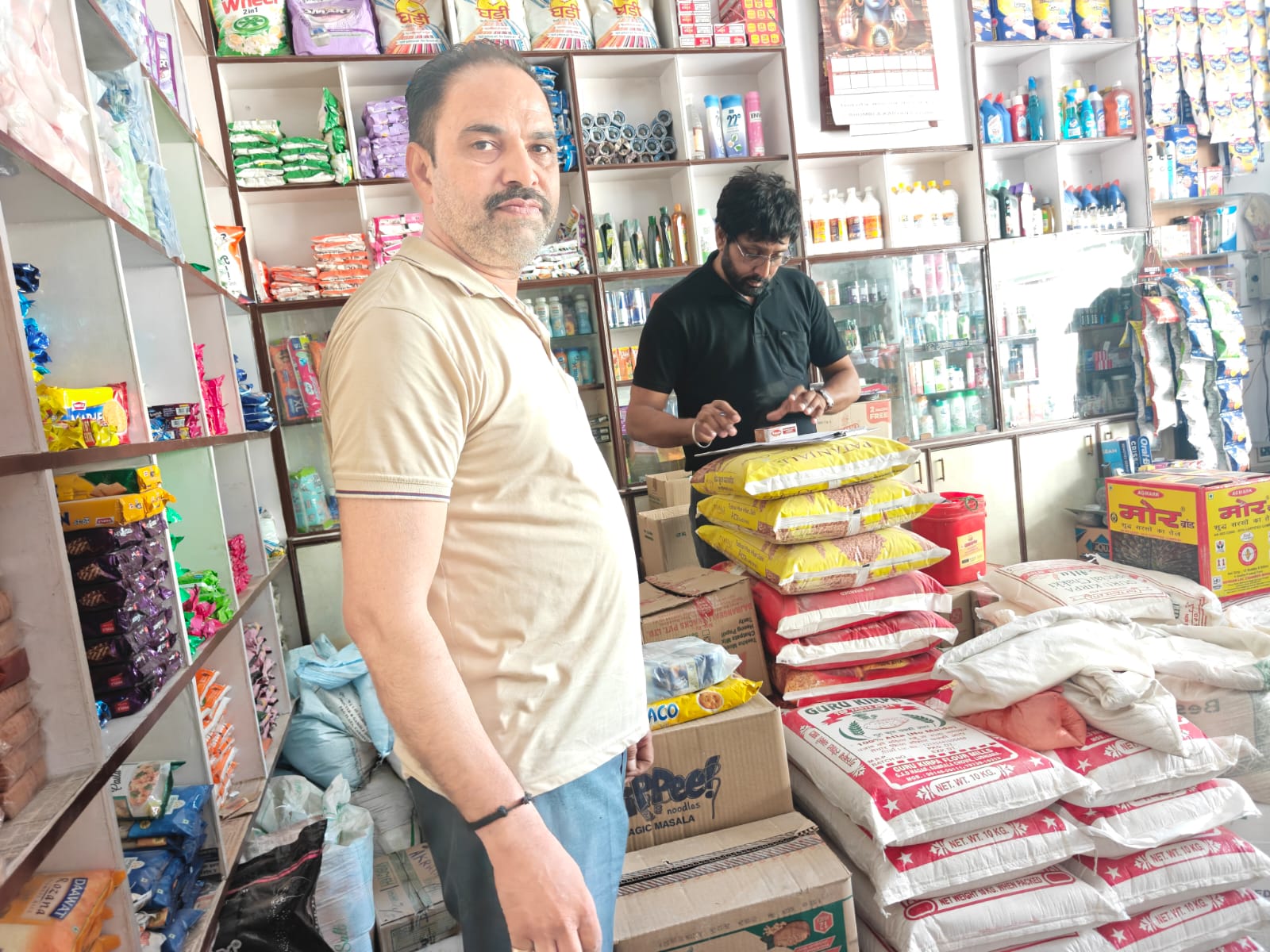 The food safety team collected nine food samples.