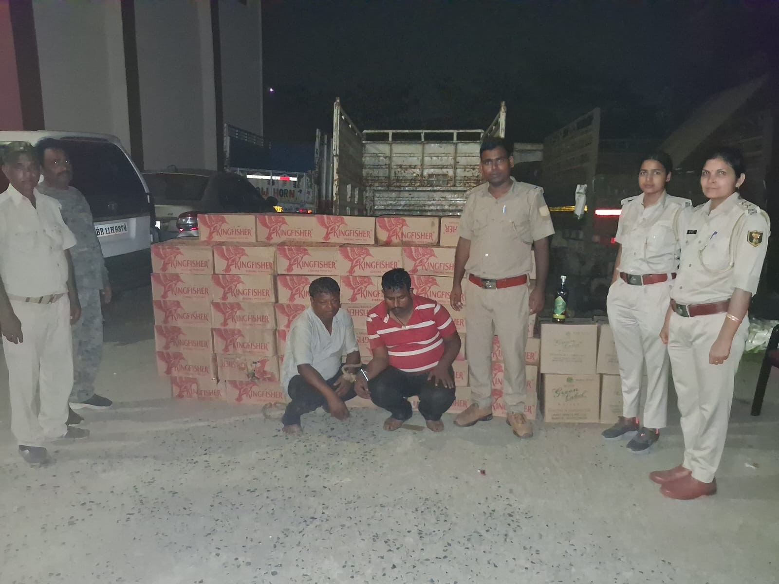 Araria Liquor Seized | 954 Liters Foreign Liquor, 2 Smugglers Nabbed