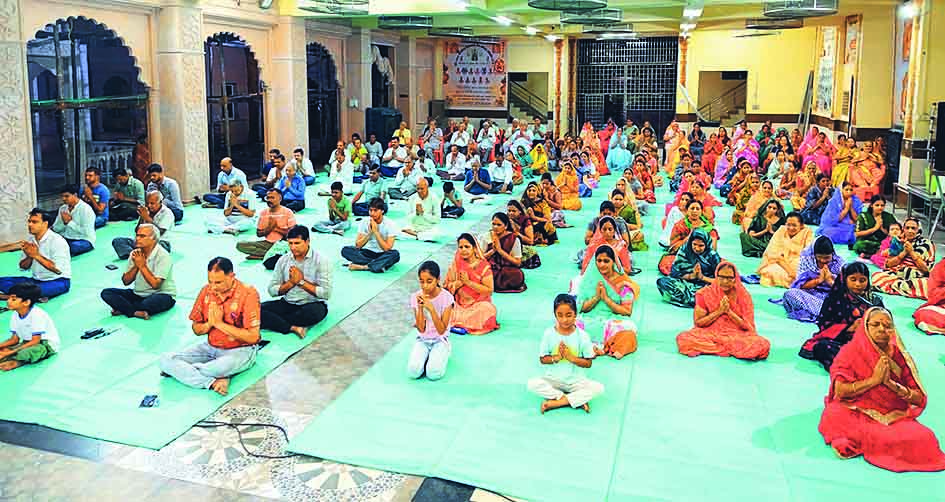 Riddhi-Siddhi Nagar. Meditation- Practice of yoga and pranayama