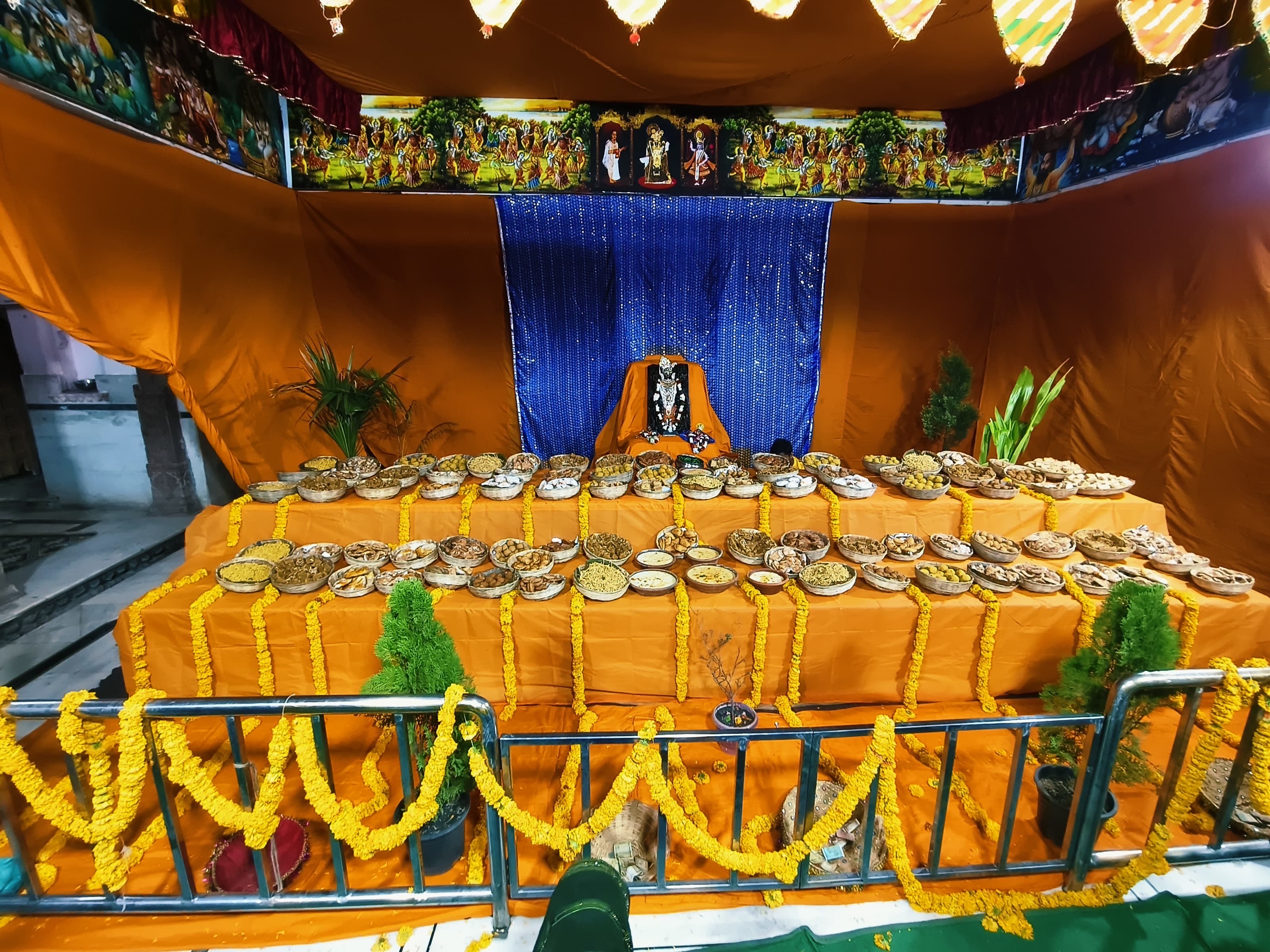56 offerings made from 101 kg of pure ghee were offered to Lord ...