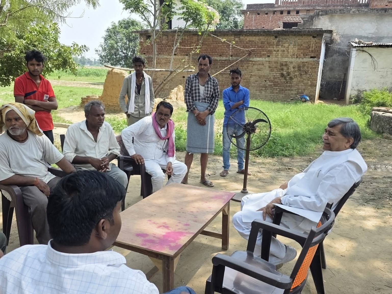 Basti MP Ramprasad Chaudhary Visits Drowning Victims Families