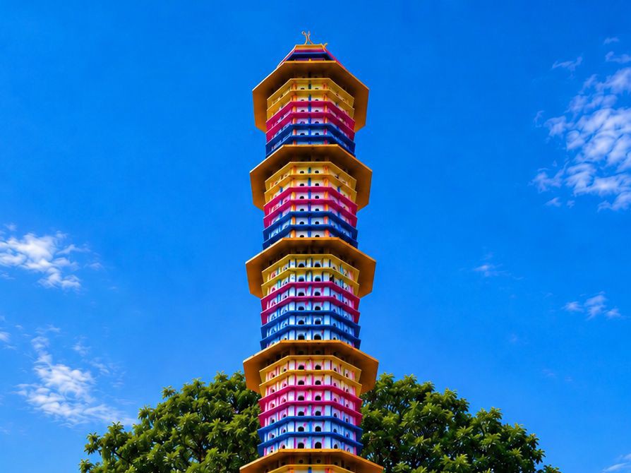 Gujarat Artisans Build 21m High Bird House in Chaksu | 2000 Birds Capacity