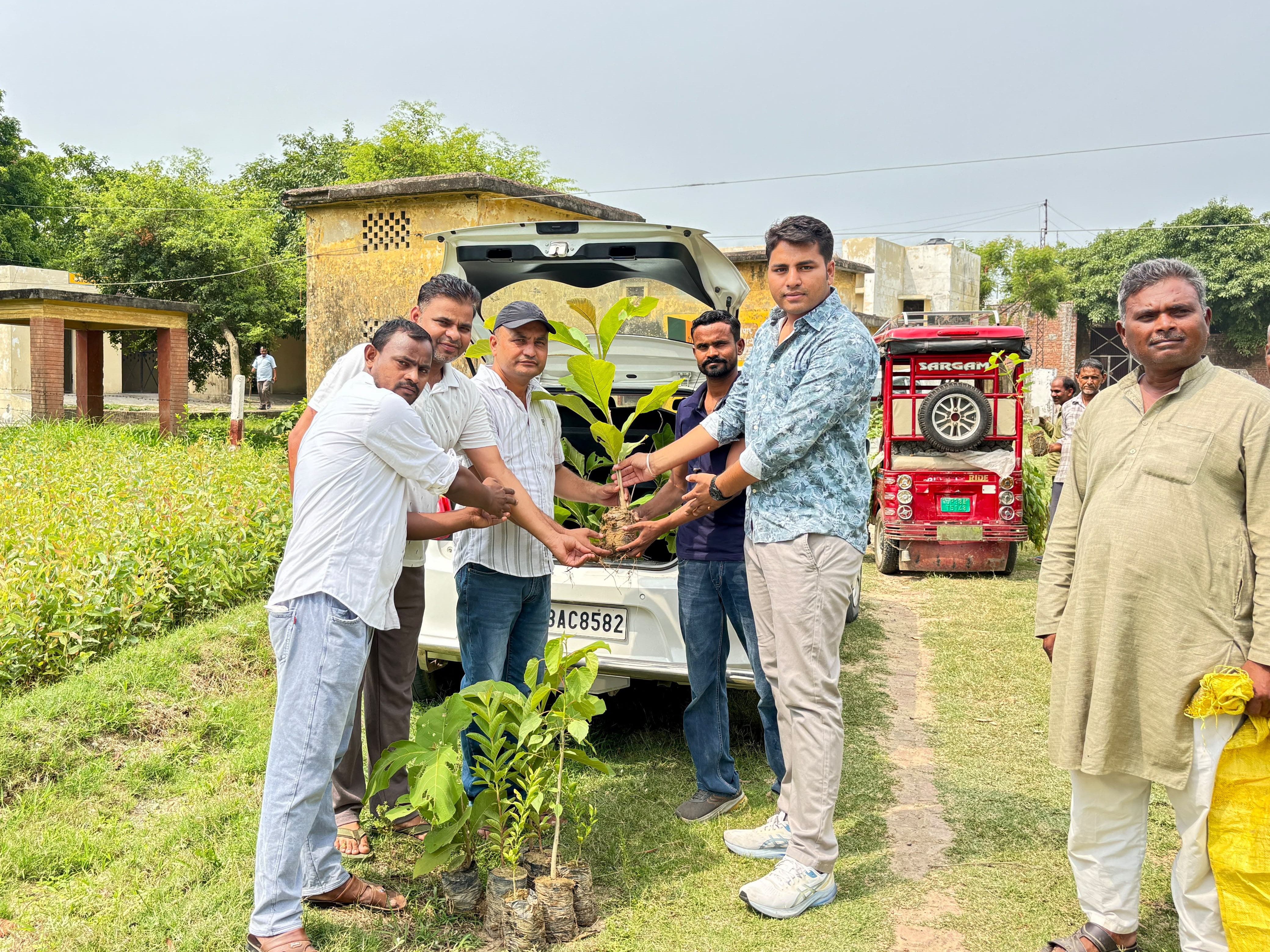 Sambhal: BJP Plants 300 Saplings Under One Plant Mom Name Program