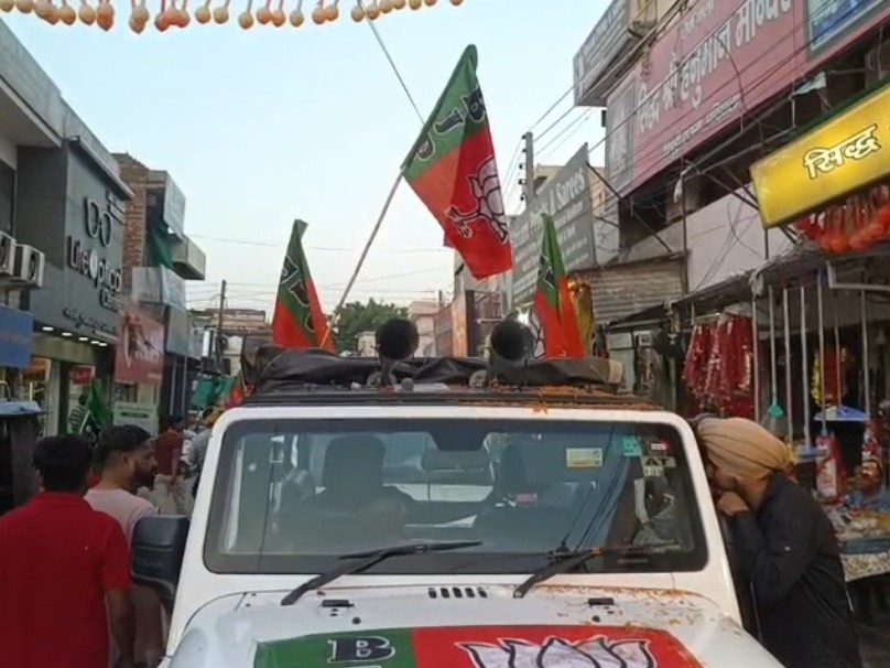 Patiala BJP Roadshow & Bike Rally Marks 12 Years Modi Govt