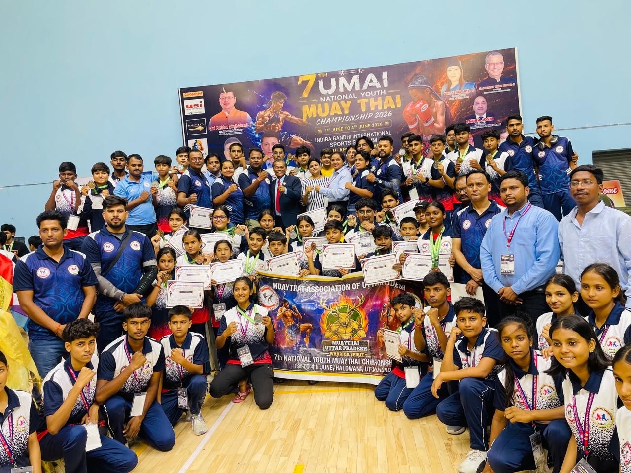 Sunbeam School Diladarnagar Wins 11 Medals at Muay Thai Championship