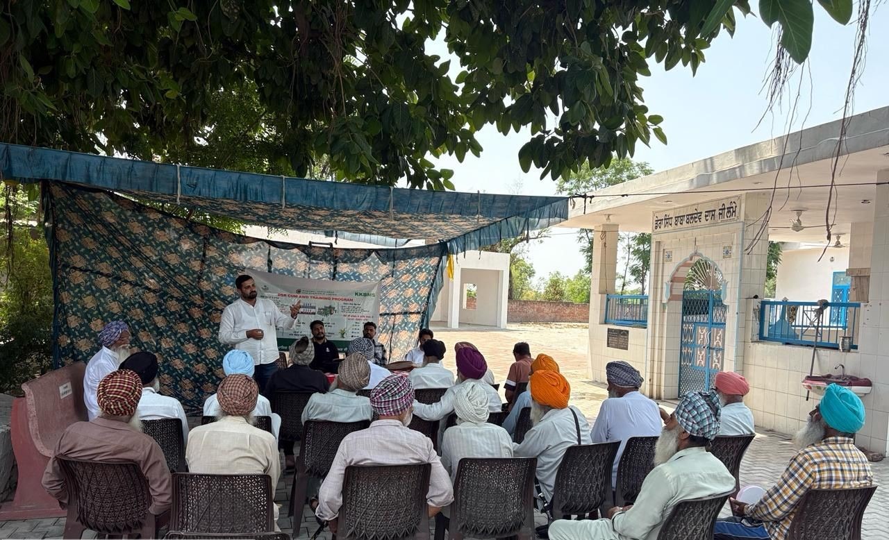 Farmers were made aware about the DSR method.