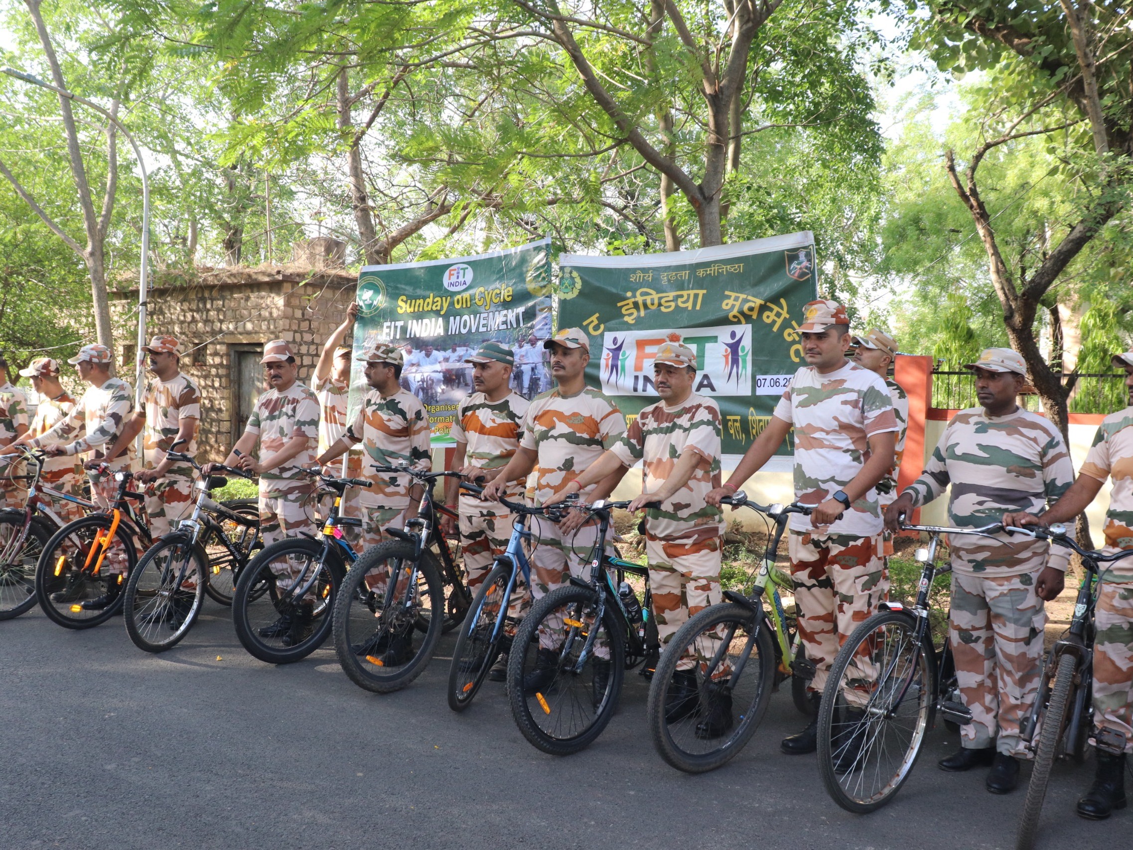 Shivpuri ITBP Cycle Rally: Fitness & Environment Message