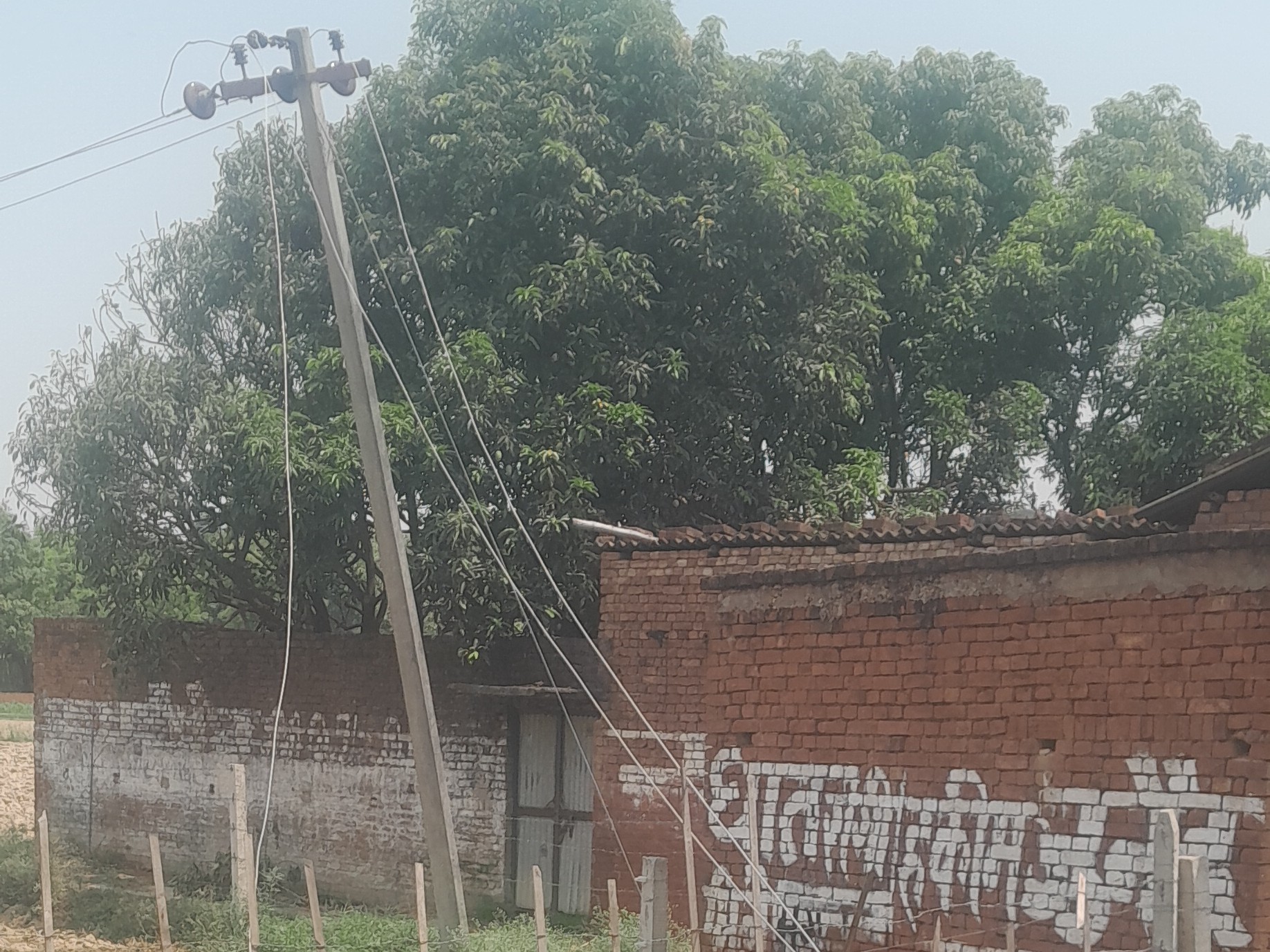 Begumganj Chowk Storm Power Pole Down; Rural Anger