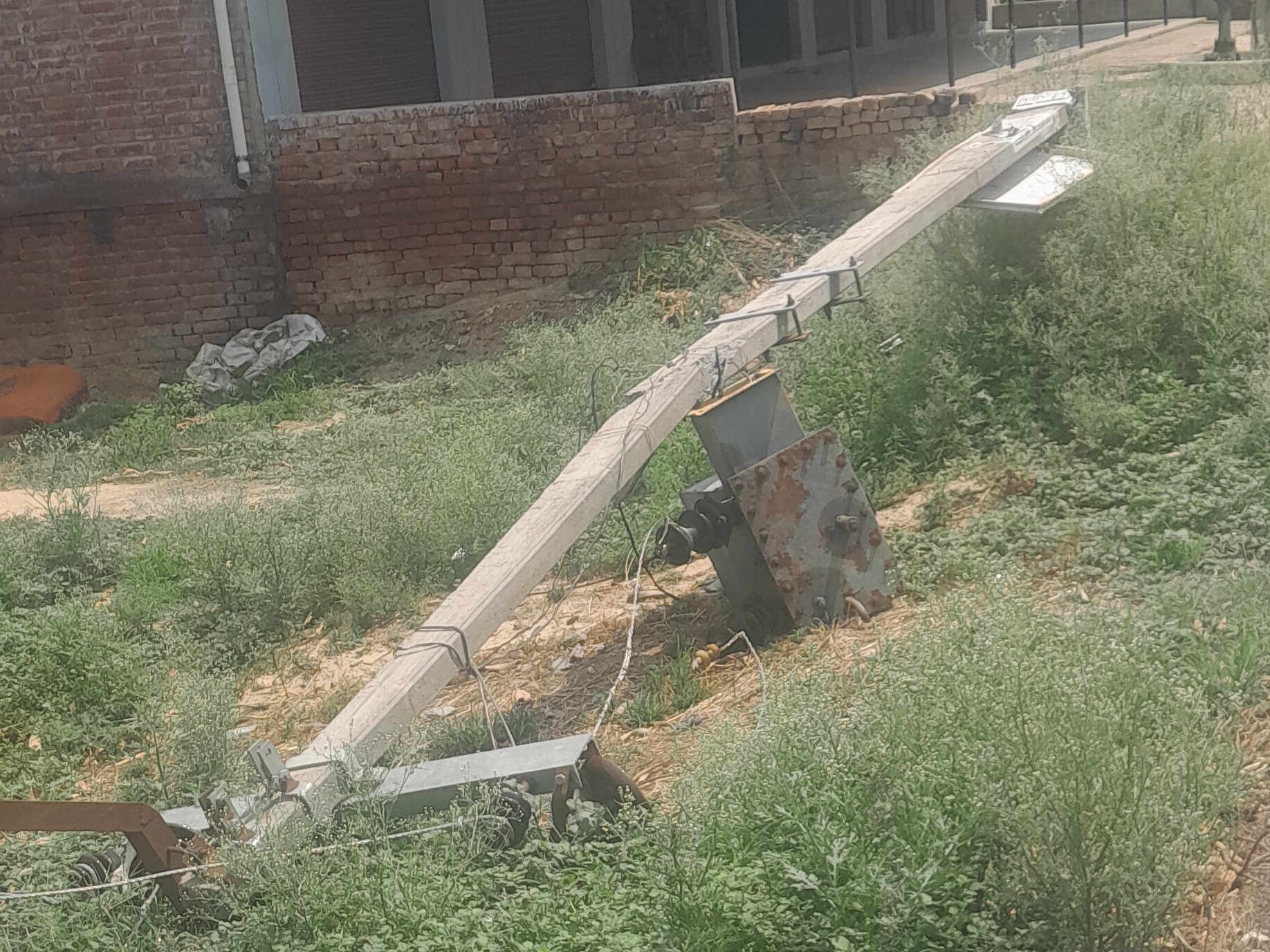Begumganj Chowk Storm Power Pole Down; Rural Anger