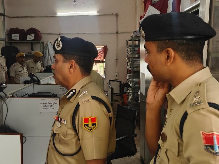 ADG Vipin Pandey Reviews Law & Order, Visits Deeg Police