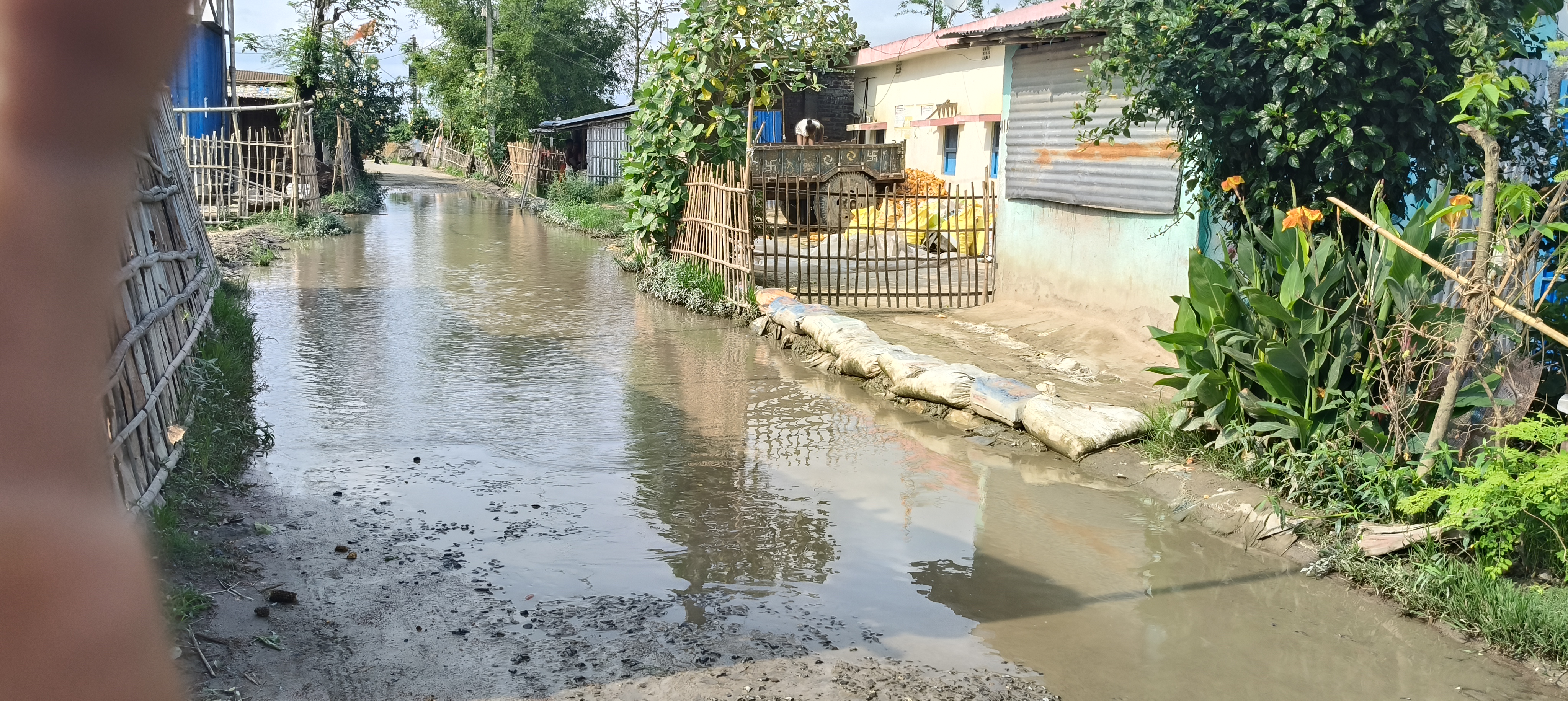 Waterlogging has been a problem for the past seven years due to the ...