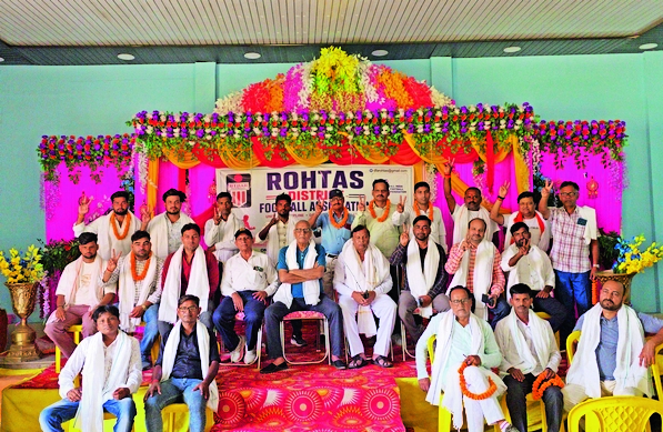 Surendra Singh became the secretary of Rohtas District Football ...