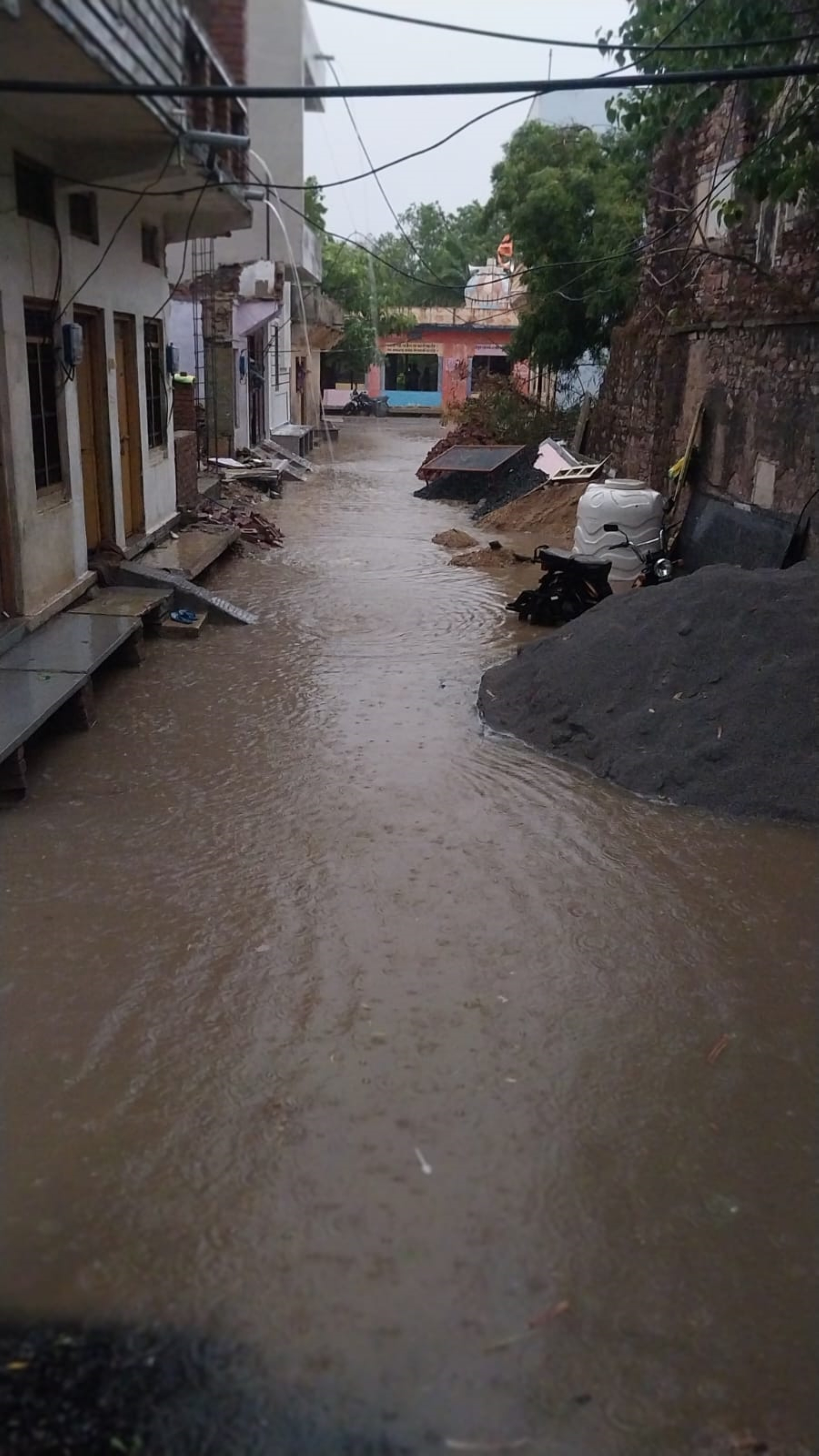 The lack of roads and drains prevented drainage, and water entered ...