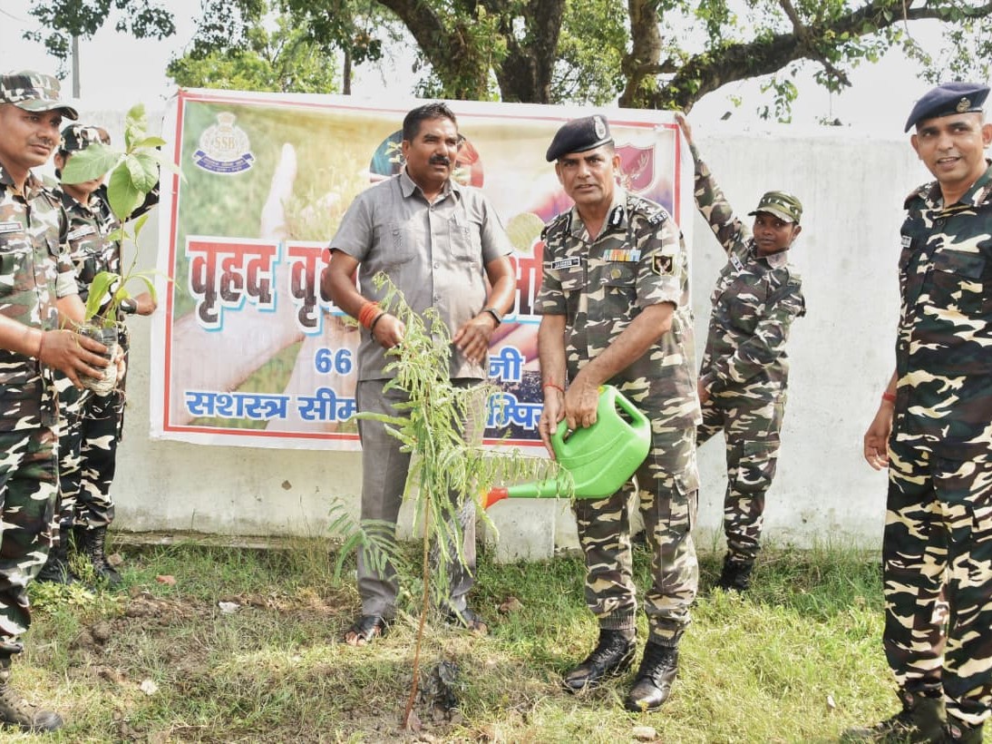 Shekh Farenda SSB Plants Trees Under Maa Ke Naam Campaign