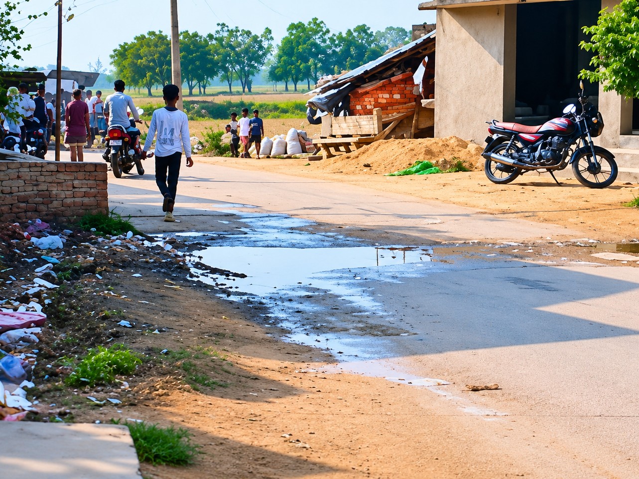 Mudehra Drainage Issue | Panchayat Neglect Street Waterlogging