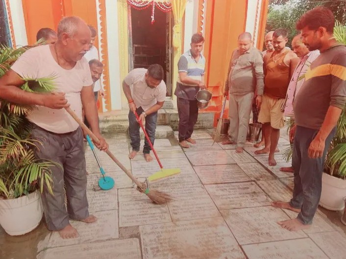 BJP Workers Clean Shri Jageshwar Mahadev Temple; PM Modi 12 Years