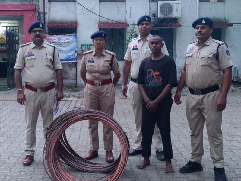 Bhilai Steel Plant Gang Arrested | 130Kg Copper Wire Theft Attempt