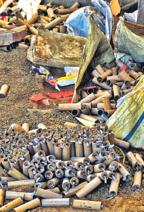 The illegal firecracker factory was operating for six years.
