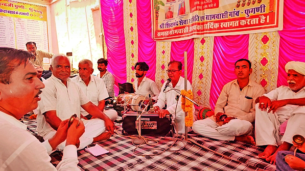 One evening Bhajan Sandhya was organised in the name of Shri Shivanand ...