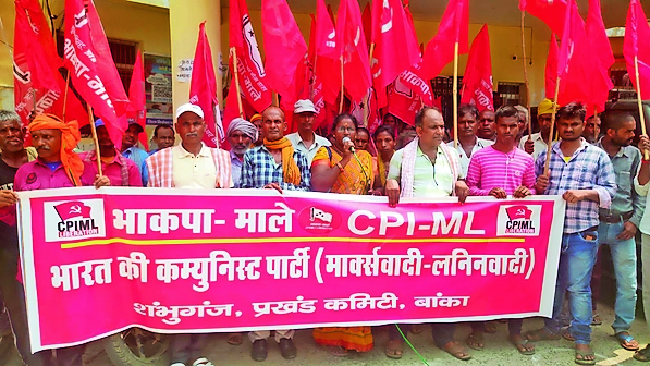 CPI-ML protests over 6-point demands