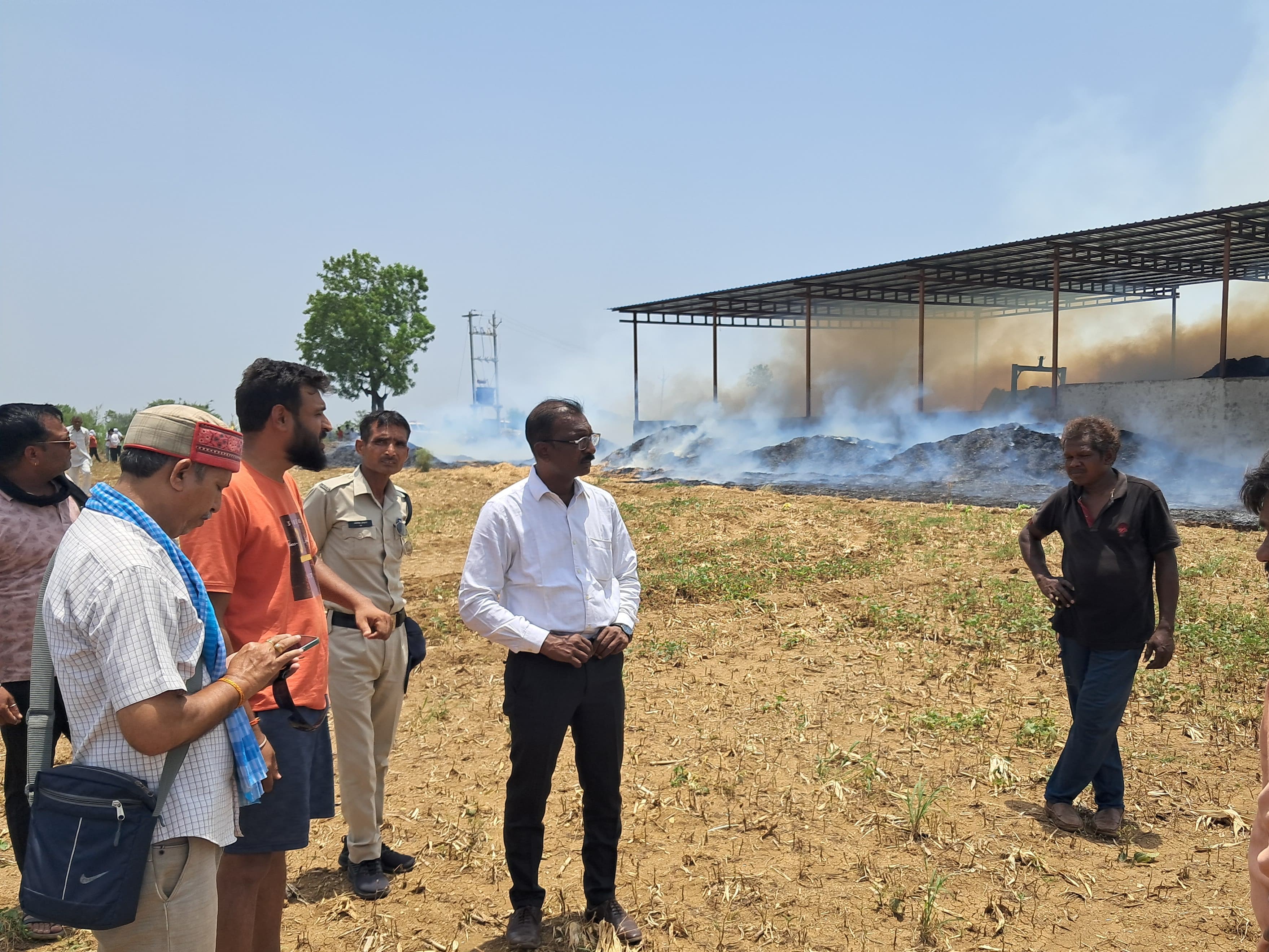 Sodapur Biomass Plant Fire Loss | Maize Waste Coal Making Accident