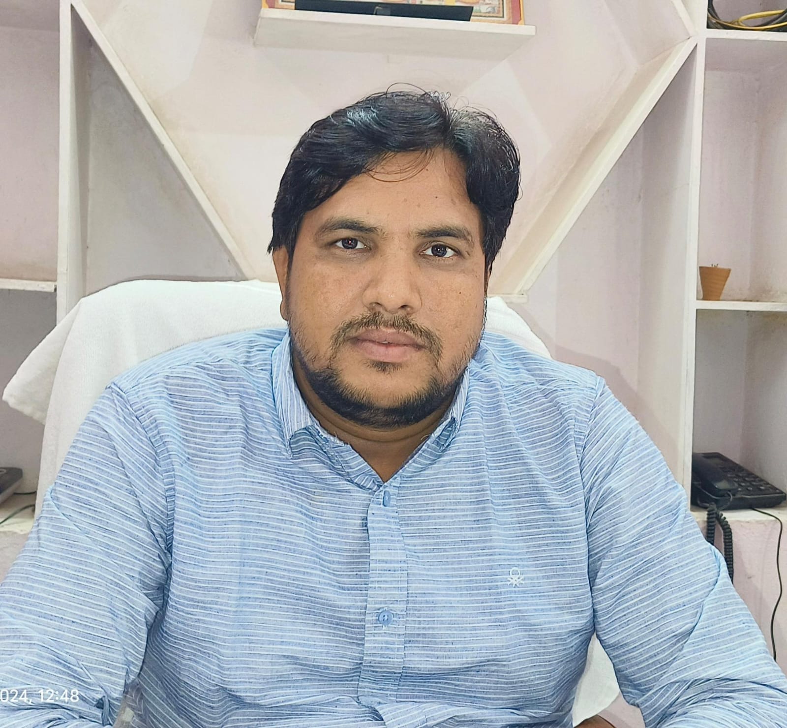 Bhim Singh was given the additional charge of Development Officer