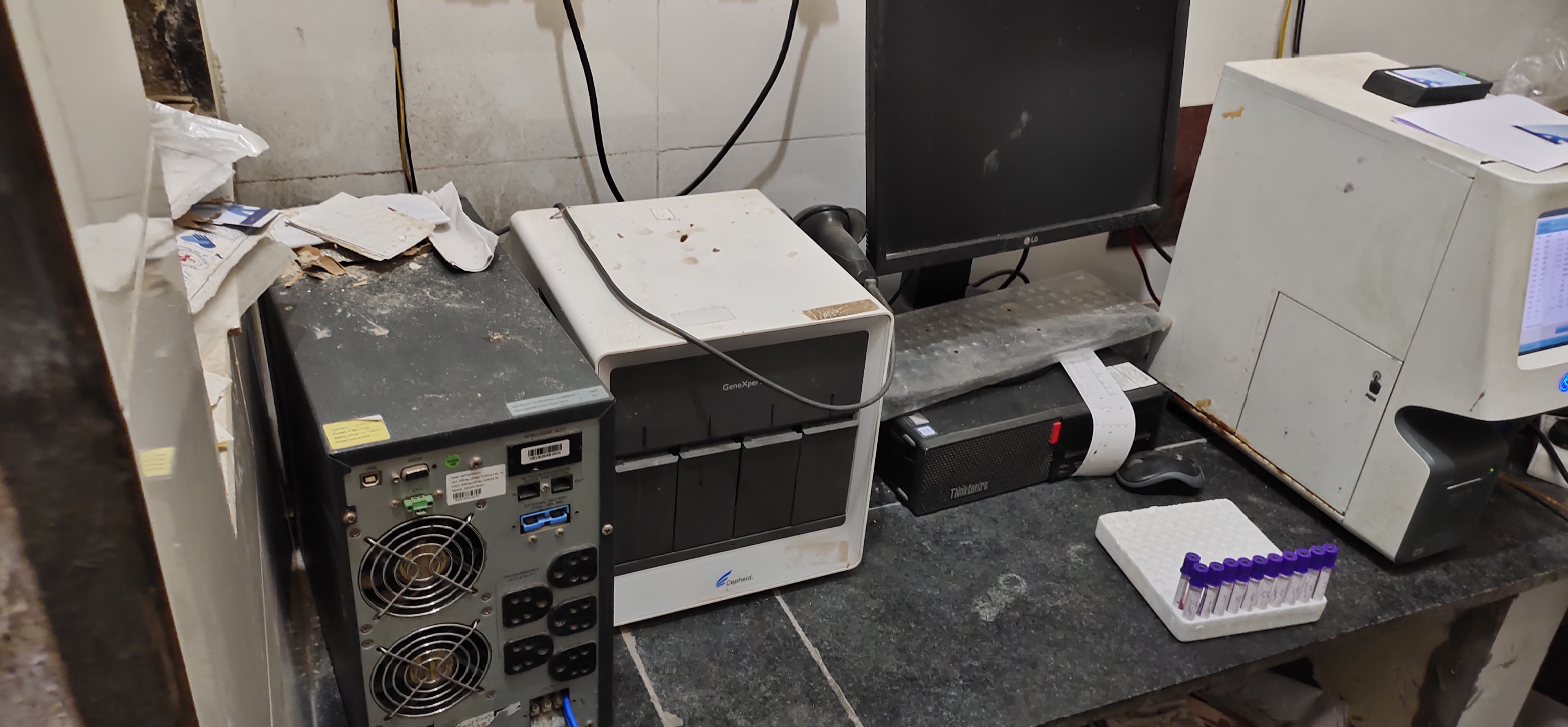 The machine is out of order, and TB tests are being conducted 25-40 km ...