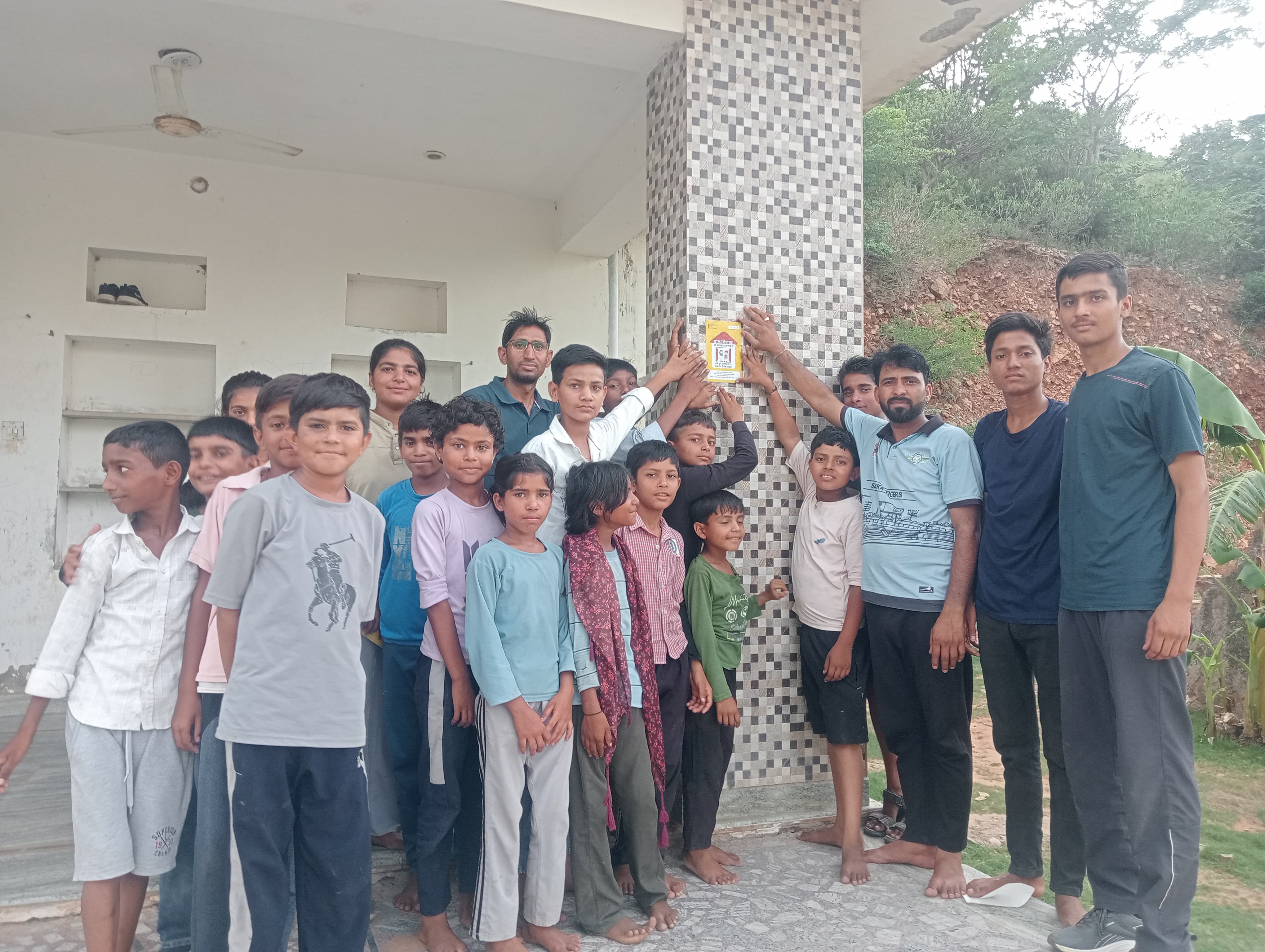Awareness stickers were put up on 700 houses on Child Labour ...