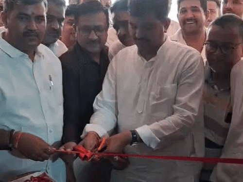 Aahor MLA & Dist Collector Inaugurate Govt Schemes Exhibition