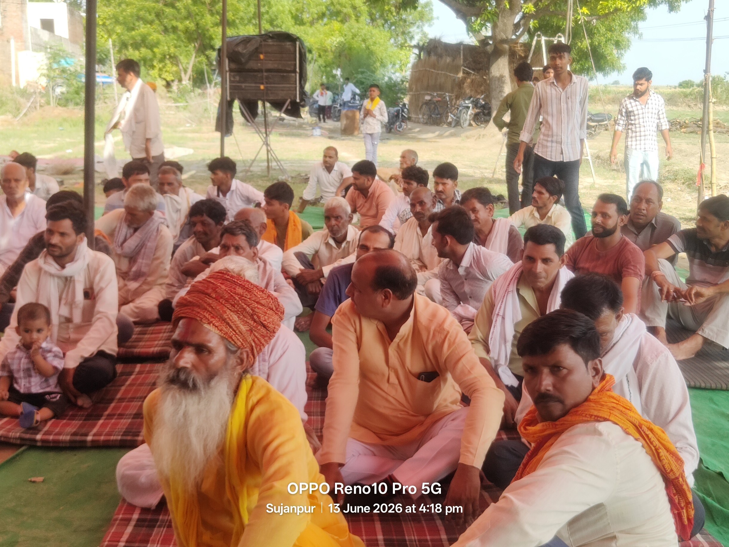 Bhagwat Katha: Makhan-Roti Prasang Moves Devotees in Kudraiel