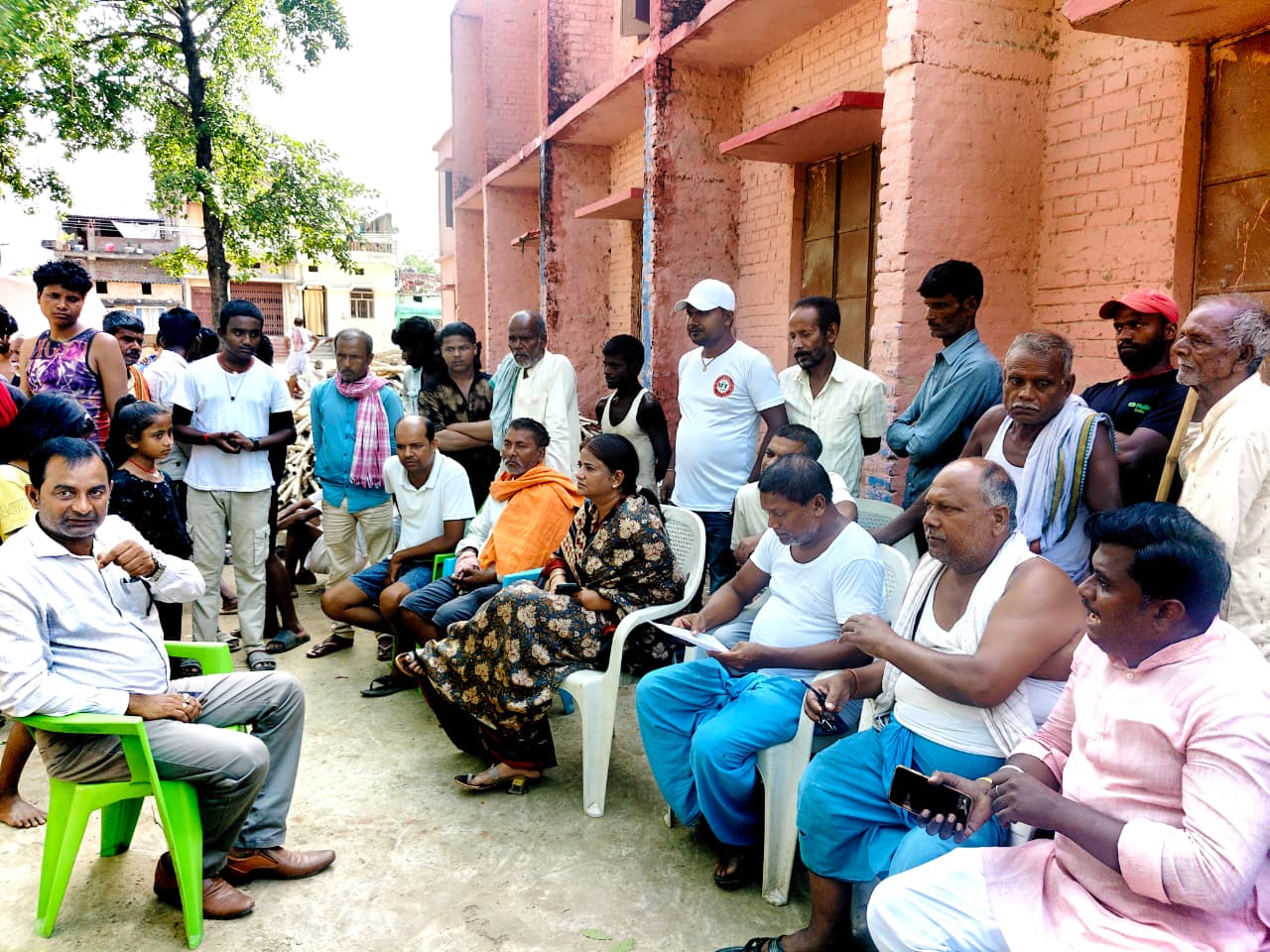 After the death due to falling of a peepal branch, the tree was pruned ...