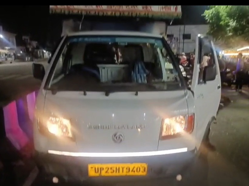 Saharanpur Highway Accident | Tata 407 Hits Rehda Driver Injured