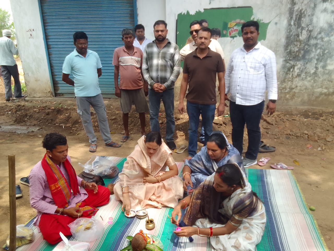 Ground breaking ceremony for development works was held in Ward 14-15.