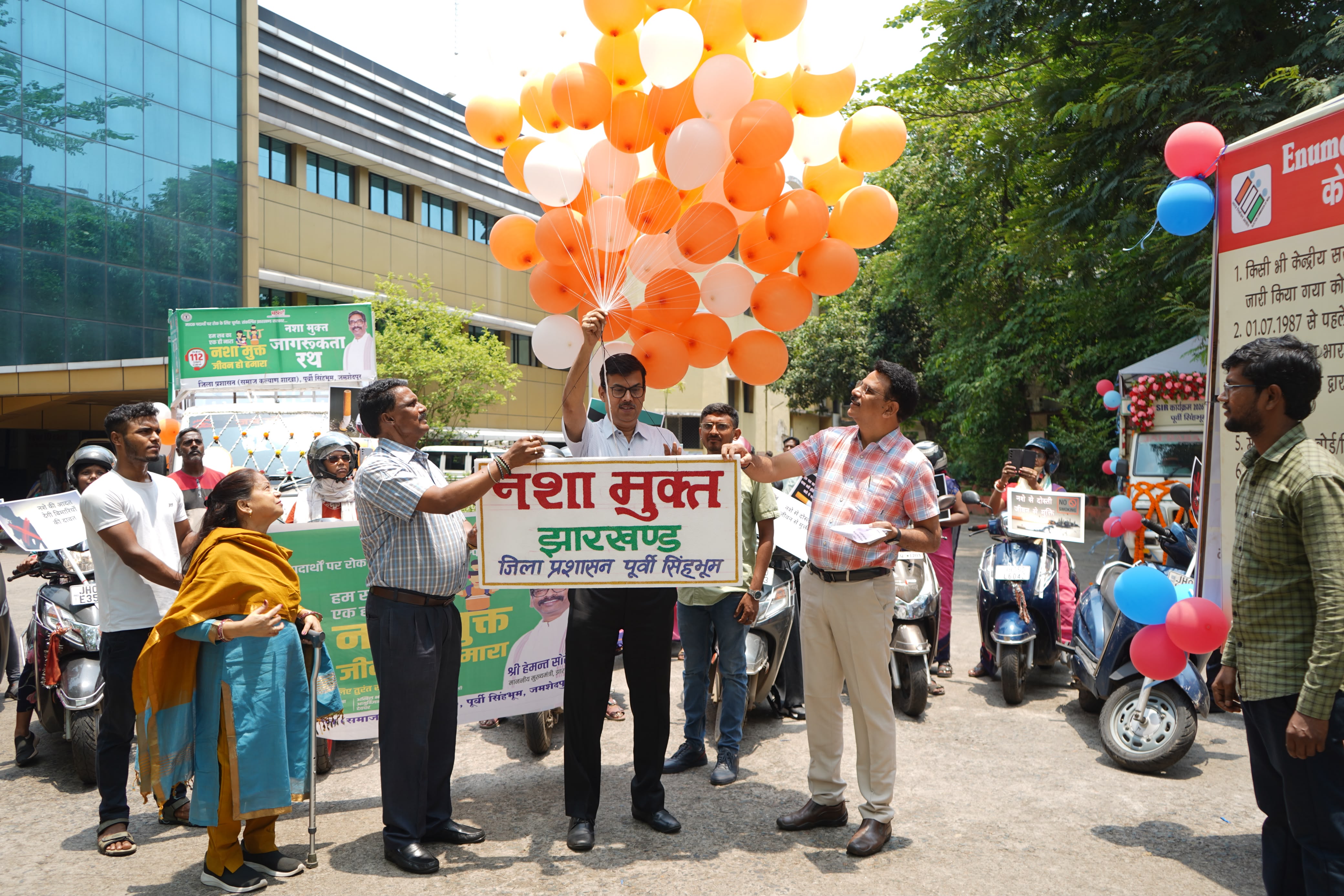 DC flagged off awareness chariot and bike rally on ill effects of drug ...