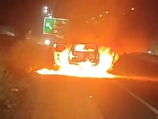 Barela Car Fire Accident: Two Dead in Hyva Dumper Collision