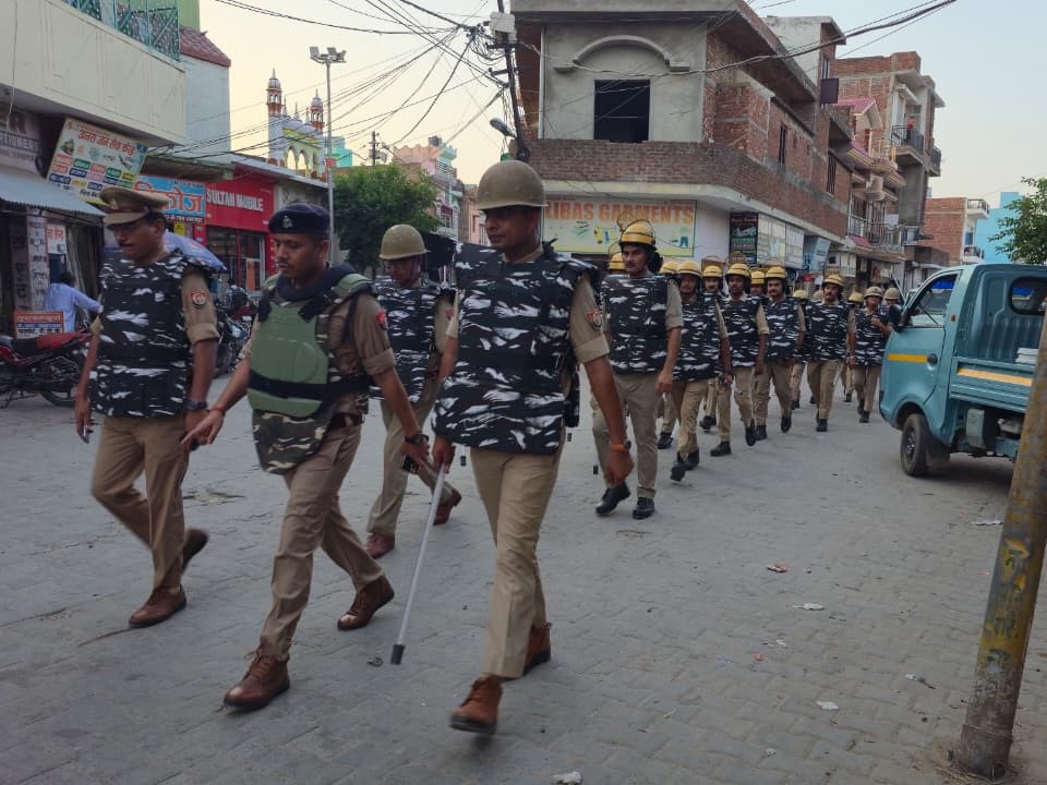 Chandpur Police Flag March Ahead of Moharram | Peace Appeal