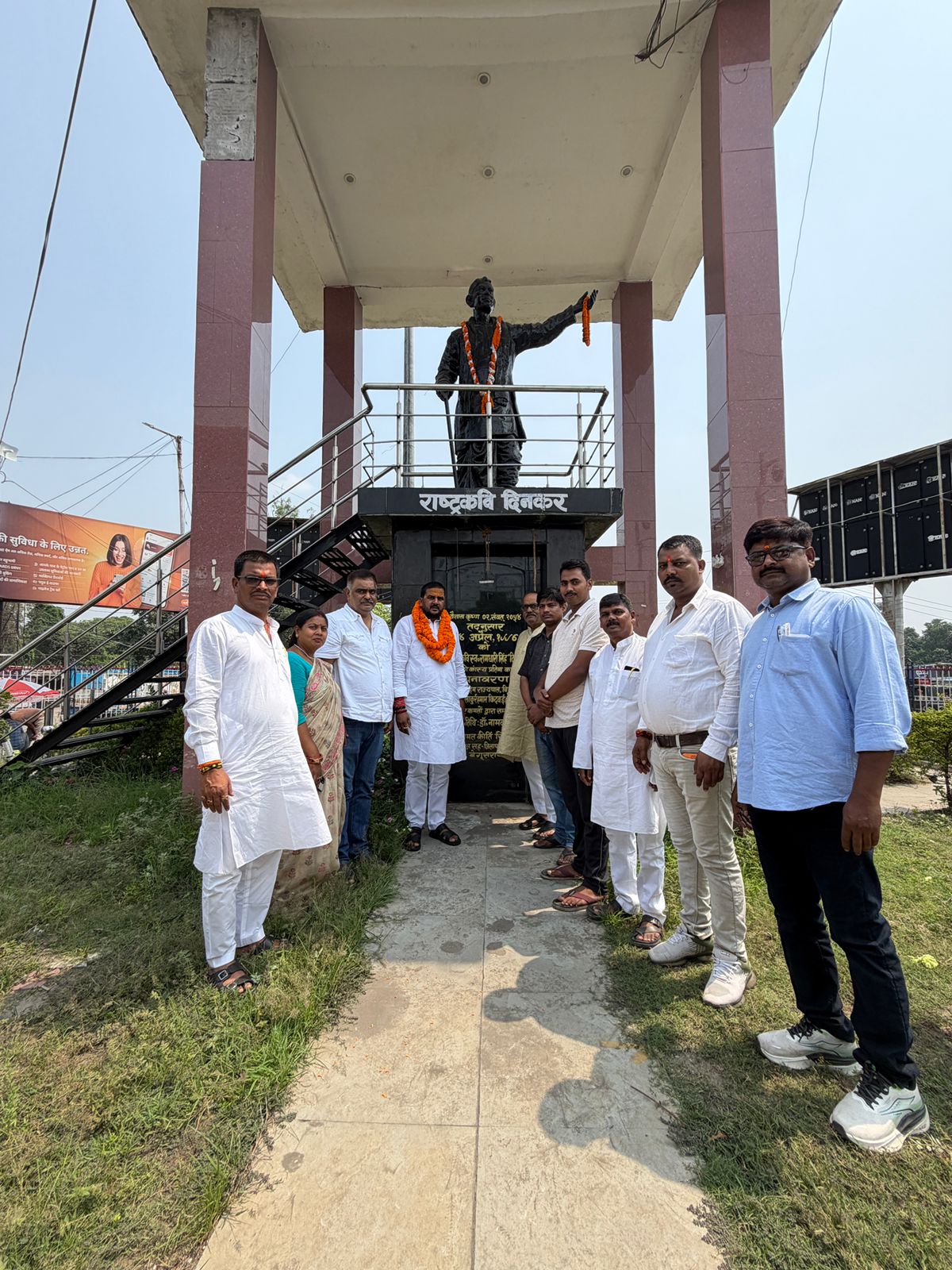 Anil Kumar Thakur was given a grand welcome in Behat, and a garland was ...